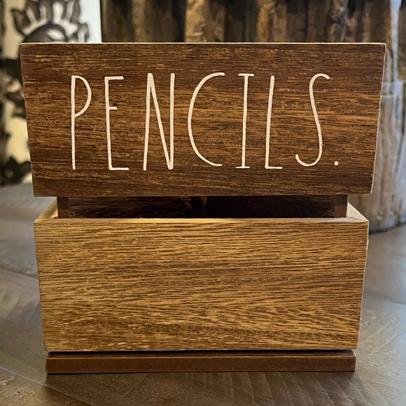 Rae Dunn | Office | Rae Dunn Wooden Pen Pencil Holder Lazy Susan | Poshmark